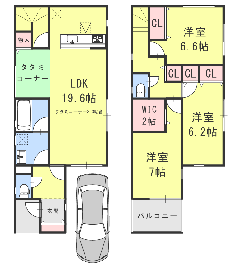東大阪市 善根寺町4 3LDK＋タタミコーナー 新築戸建 | 西武不動産販売株式会社